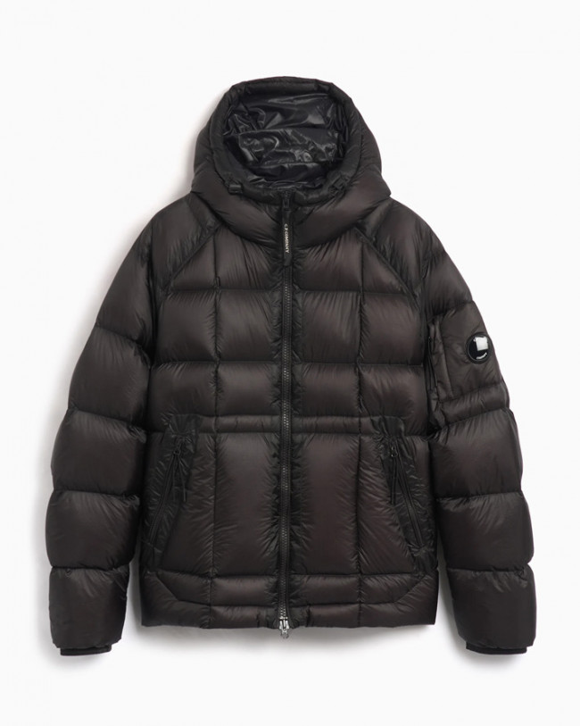 CP Company - D.D. Shell Hooded Down Jacket in Black