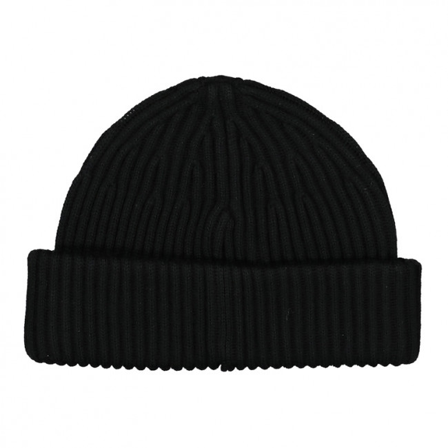 Stone Island - Full Rib Rws Wool Beanie in Black - HATS - ACCESSORIES