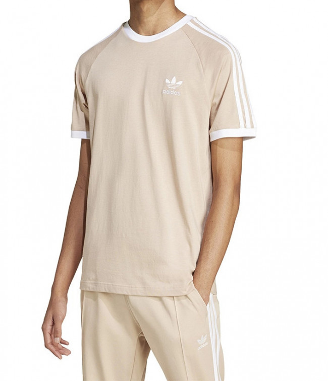 Adidas Originals - Adicolor Classics 3 Stripes T-Shirt in Light Beige