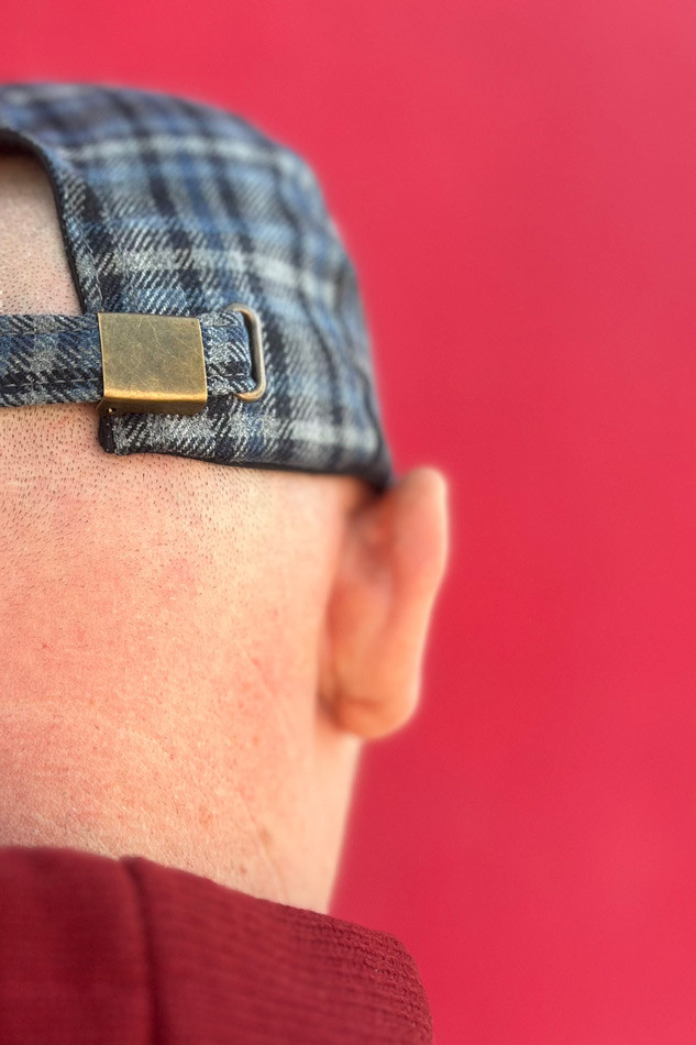 Mathori London - Grey Tartan Wool Cap