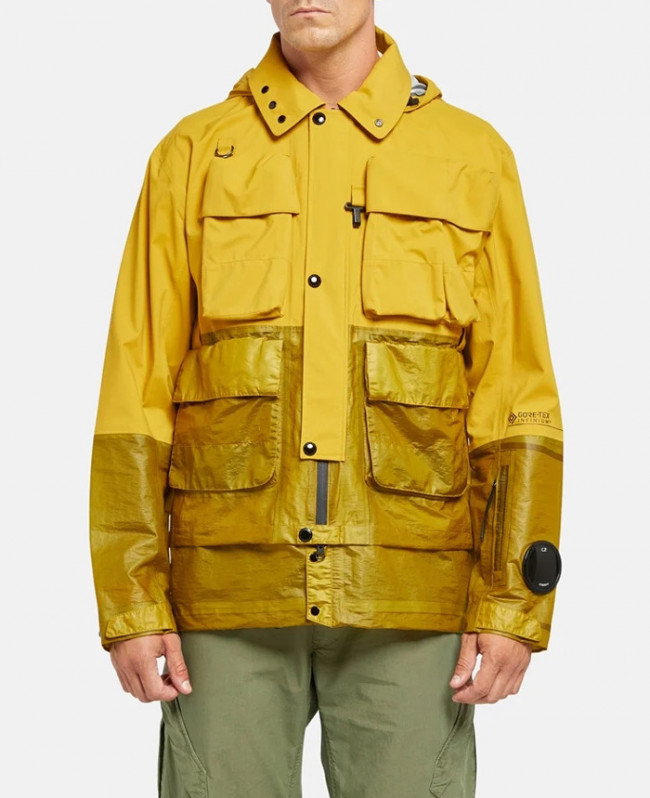 CP Company - Gore-Tex 3L Infinium Mixed La Mille Jacket in Yellow