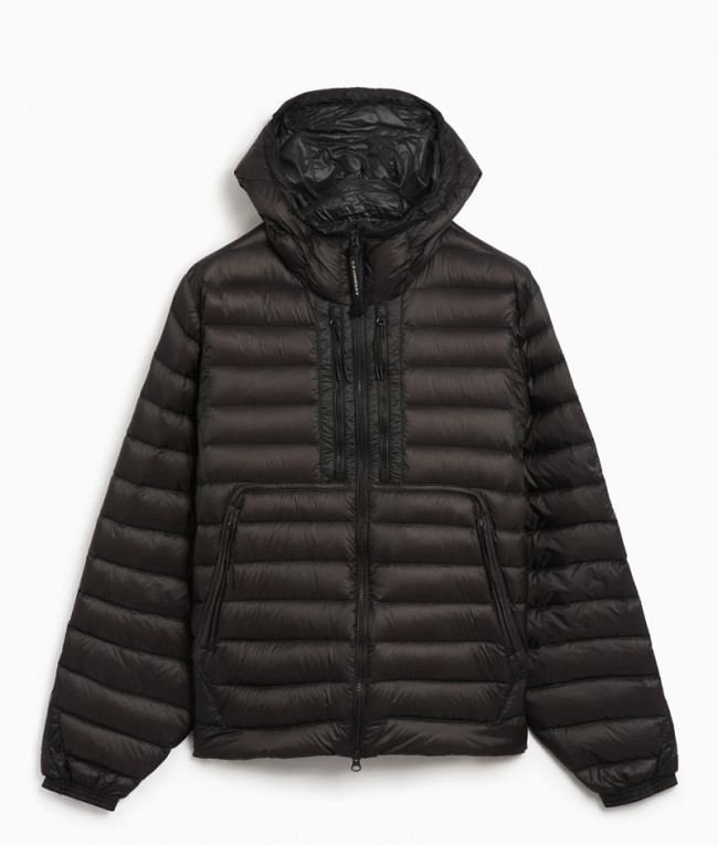 Cp Company D D Shell Goggle Down Jacket In Black