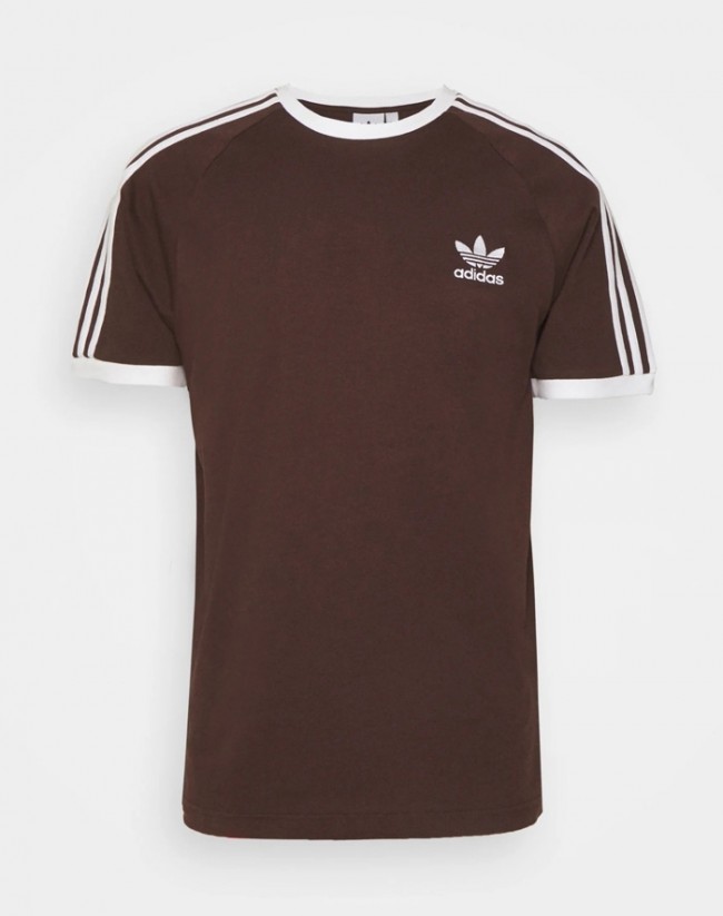Adidas Originals - Adicolor Classics 3-Stripes T-Shirt in Shadow Brown