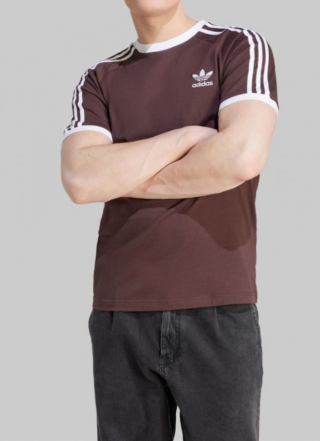 Adidas Originals - Adicolor Classics 3-Stripes T-Shirt in Shadow Brown
